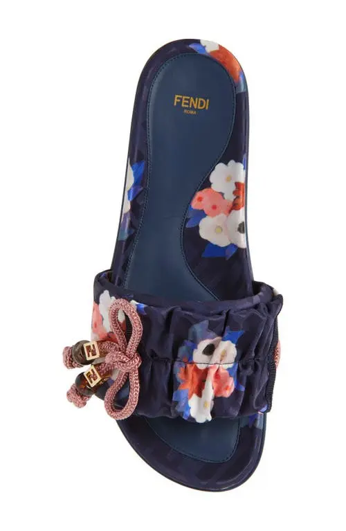 Fendi Feel Knotted Slide Sandal