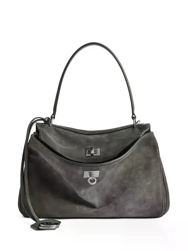 Balenciaga Turn-lock-fastening Shoulder Bag - Grey