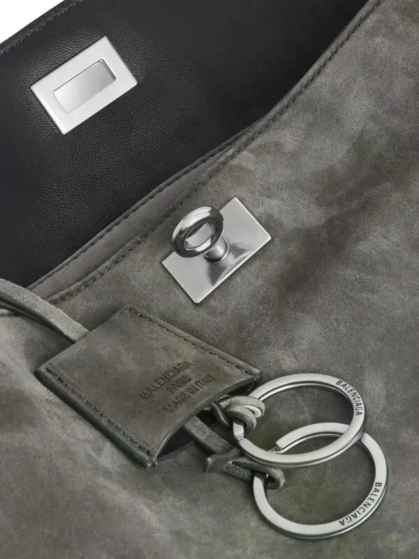 Balenciaga Turn-lock-fastening Shoulder Bag - Grey