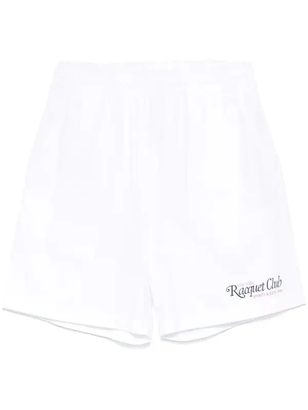 SPORTY & RICH 94 Racquet Club Track Shorts - White