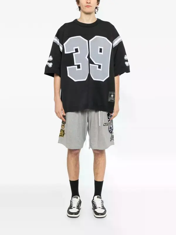 MASTERMIND WORLD Logo-appliqué Shorts - Grey