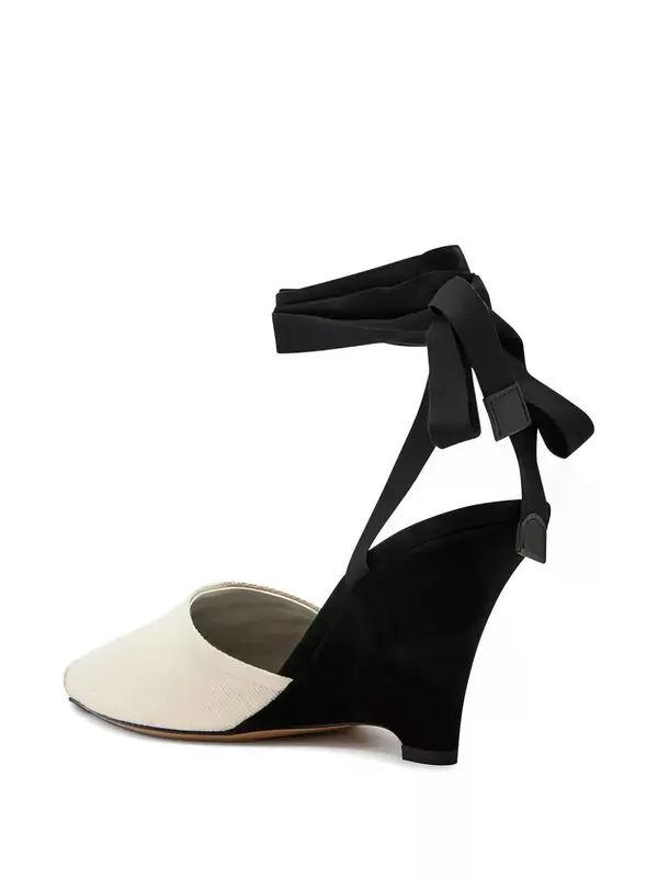 Jacquemus Pointed Toe Tie Sandals - Neutrals