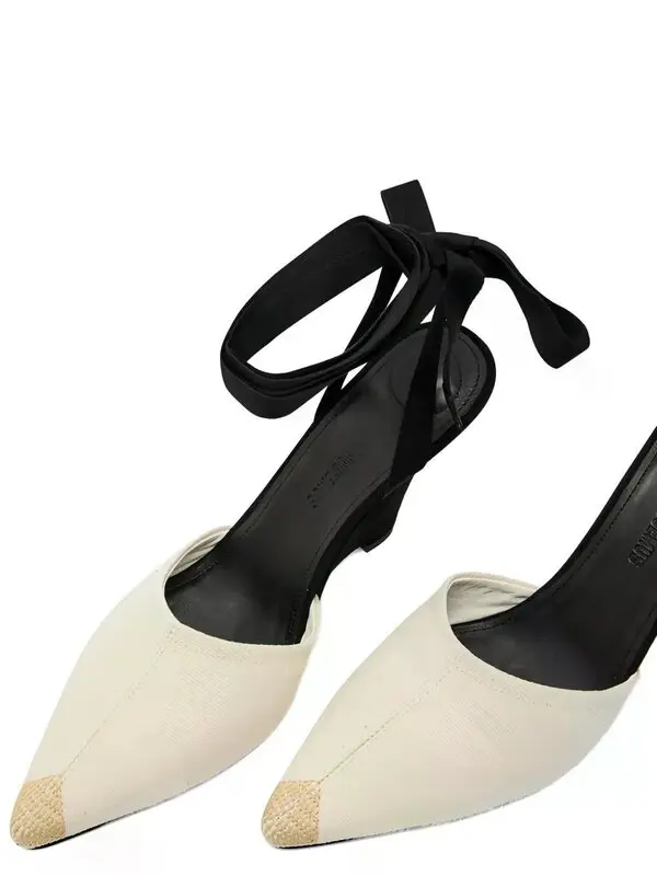 Jacquemus Pointed Toe Tie Sandals - Neutrals