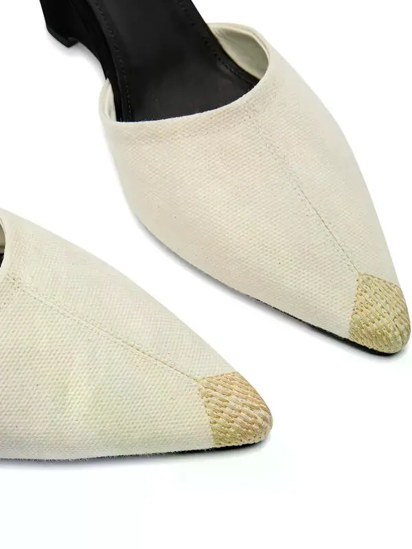Jacquemus Pointed Toe Tie Sandals - Neutrals