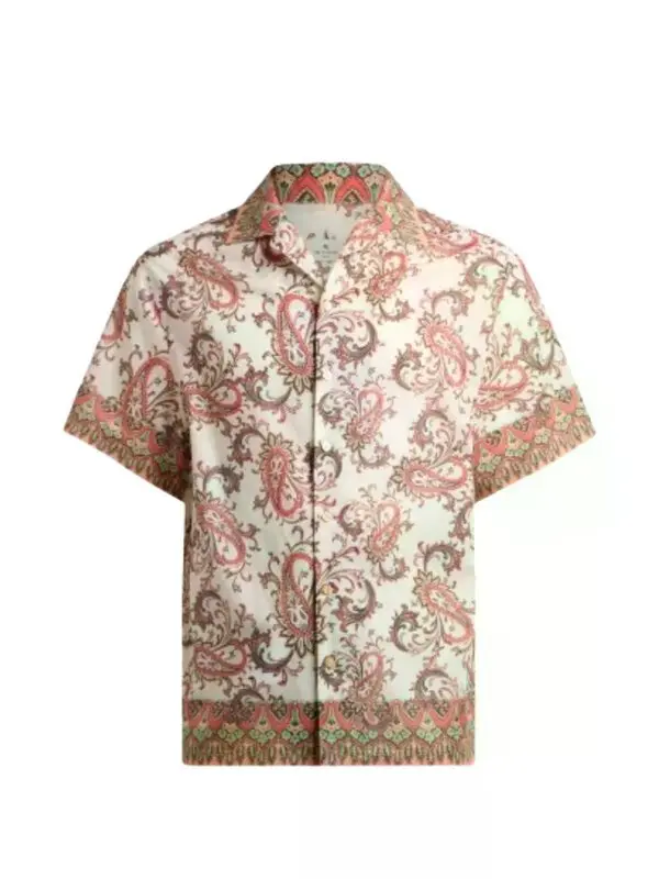 Etro Paisley Floral Shirt - Neutrals