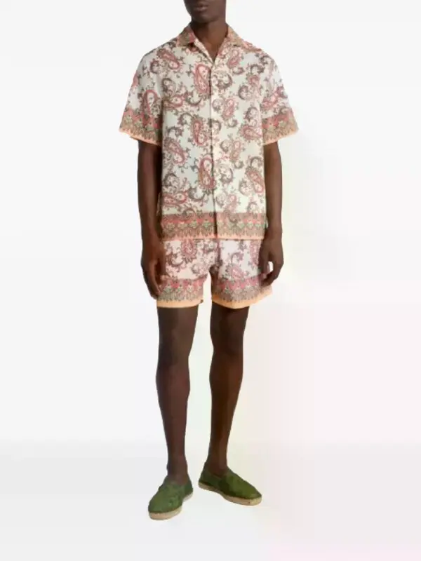Etro Paisley Floral Shirt - Neutrals