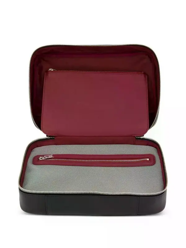 Brunello Cucinelli Grain Leather Beauty Case - Black
