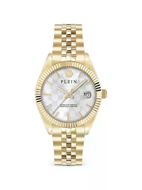 Philipp Plein Superlative 34mm Date Watch - White