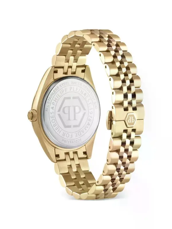Philipp Plein Superlative 34mm Date Watch - White