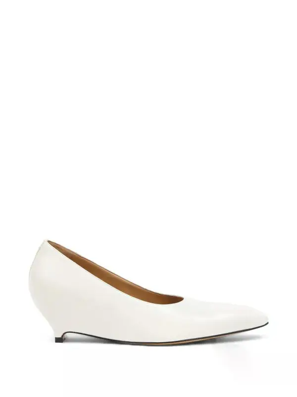 MAISON MARGIELA Heel-less Pointed-toe Pumps - Neutrals