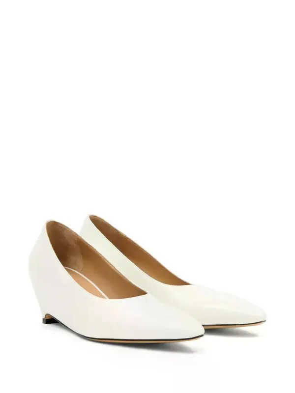 MAISON MARGIELA Heel-less Pointed-toe Pumps - Neutrals