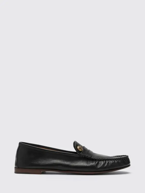 Versace Smooth Calf Leather Loafers With Medusa Detail - Black