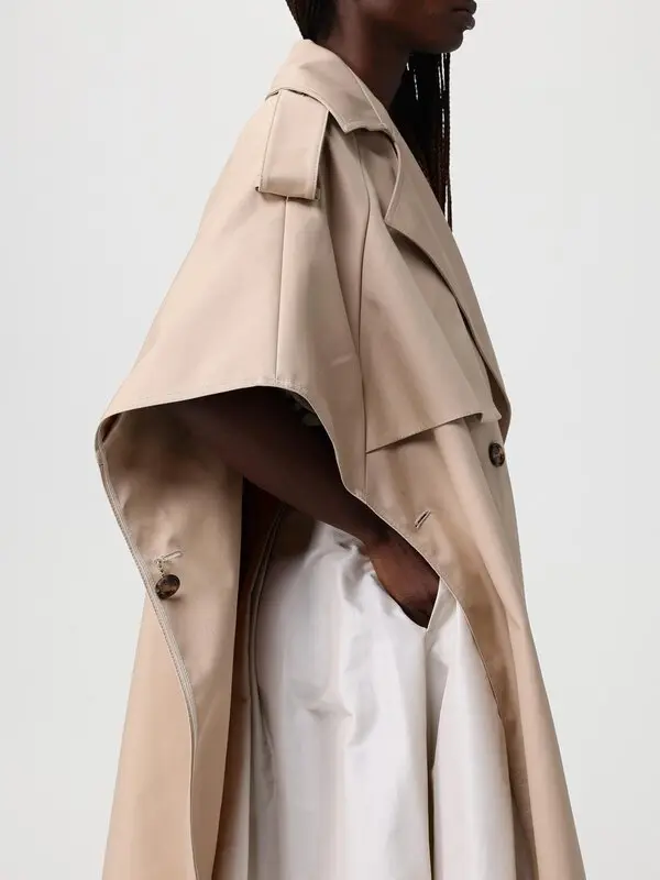 Max Mara Oversized Double Breasted Trench Coat - White