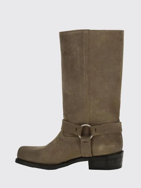 GOLDEN GOOSE Knee High Buckled Boots - Beige
