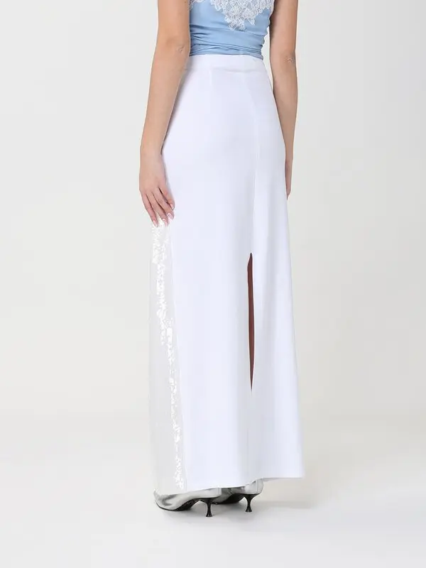 Moschino Sequined Cotton Blend Long Skirt