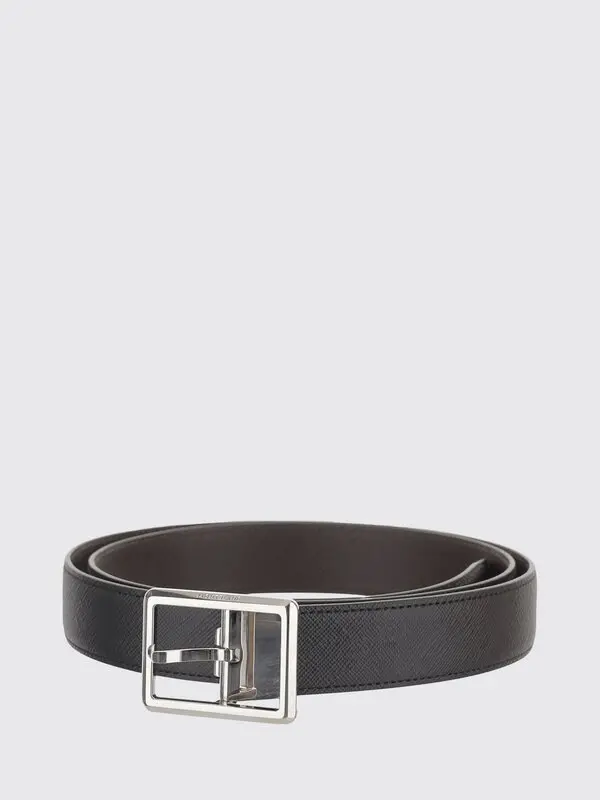 Montblanc Saffiano Leather Belt With Pin Buckle - Orange