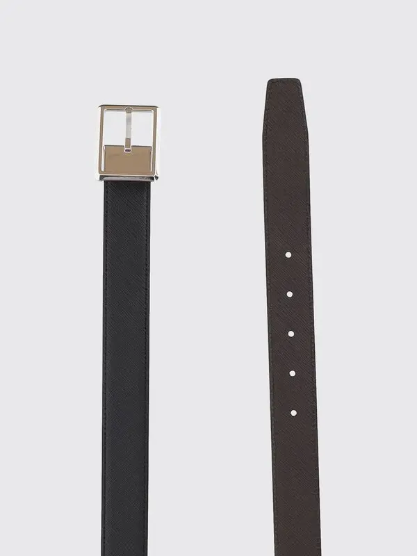 Montblanc Saffiano Leather Belt With Pin Buckle