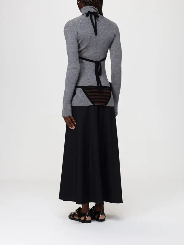 Moschino Turtleneck Knit Top With Bikini Briefs