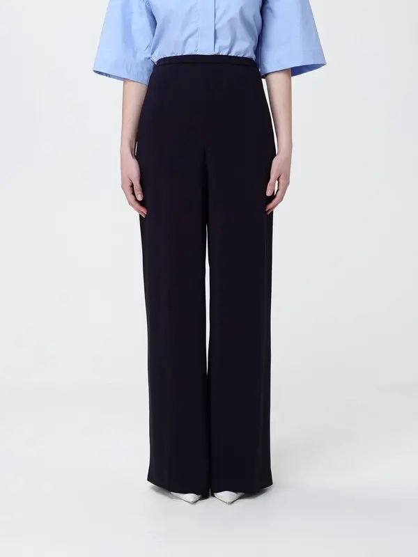 Liviana Conti Wide Leg Trousers - Blue