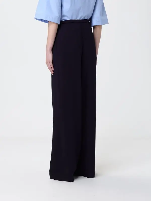 Liviana Conti Wide Leg Trousers - Blue
