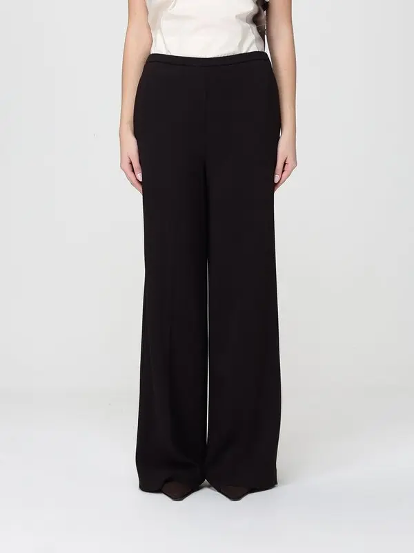 Liviana Conti Nolan Palazzo Trousers In Viscose Blend - Brown