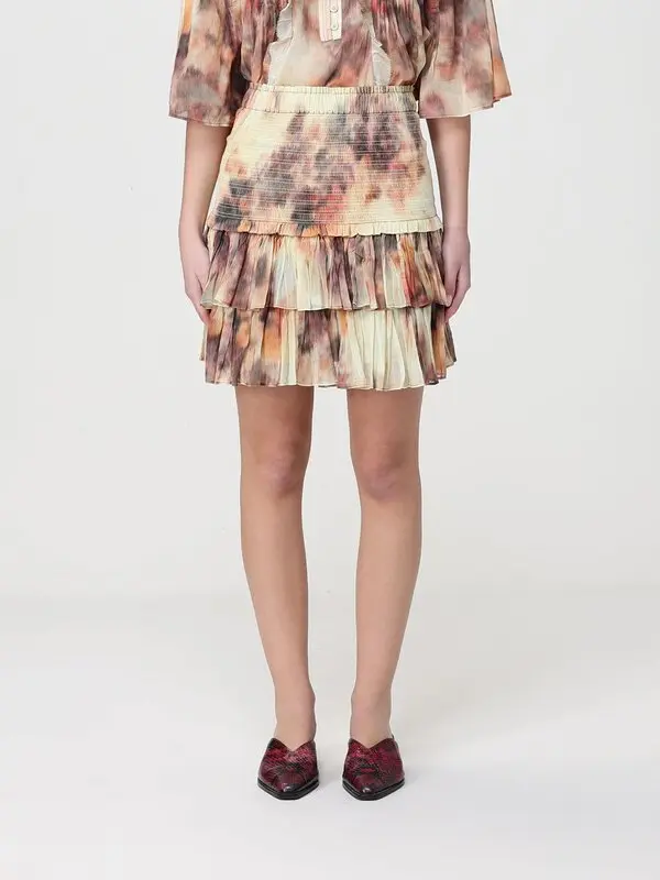 Isabel Marant Étoile Tiered Ruffled Mini Skirt - Beige