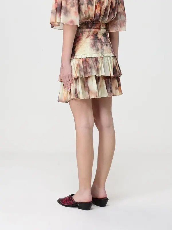Isabel Marant Étoile Tiered Ruffled Mini Skirt - Beige
