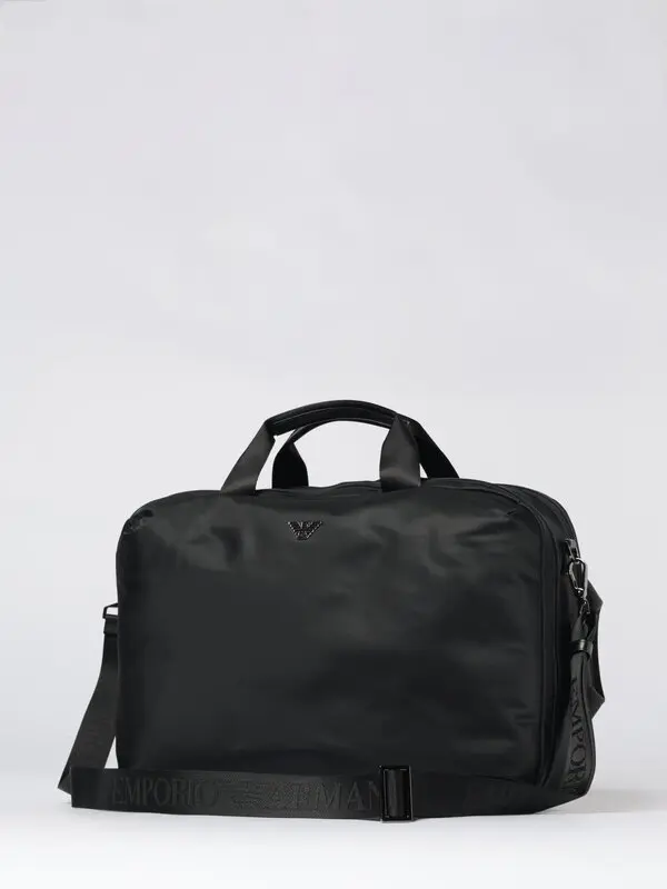 Emporio Armani Modular Backpack In Recycled Nylon With Metallic Logo
