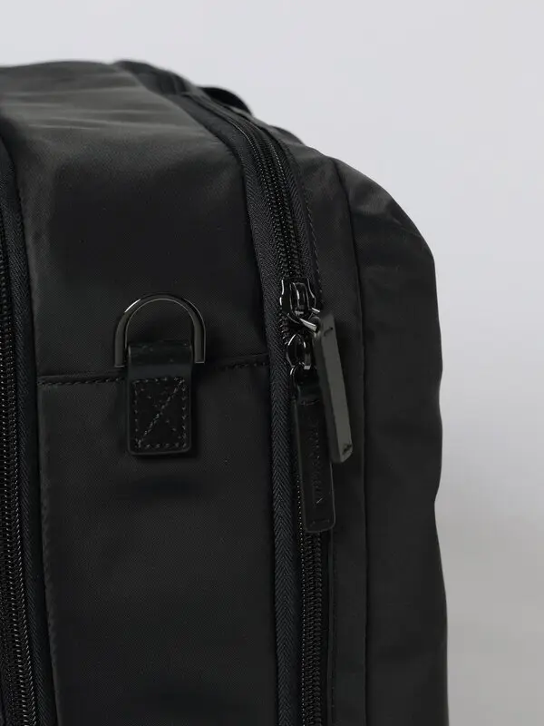 Emporio Armani Modular Backpack In Recycled Nylon With Metallic Logo