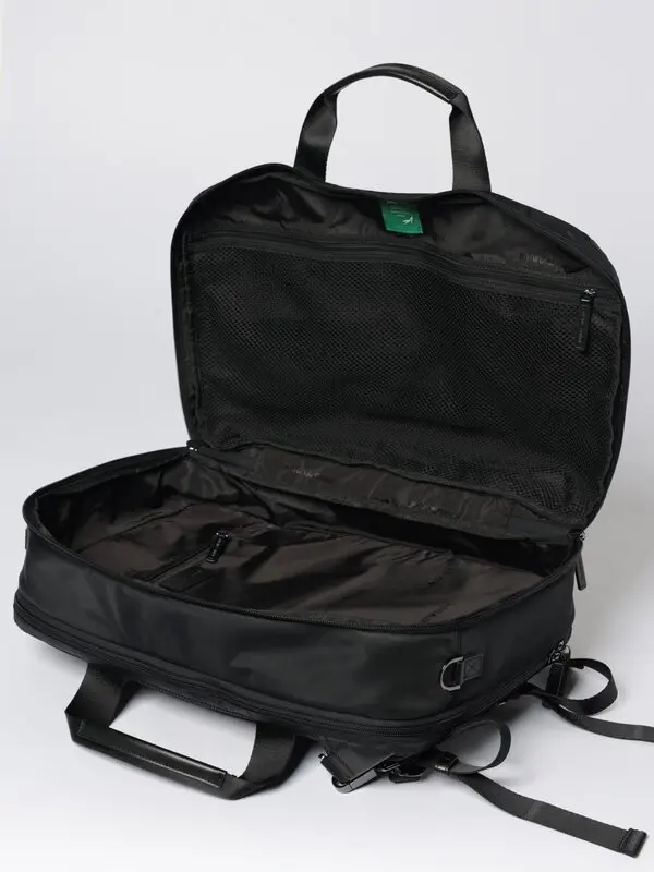 Emporio Armani Modular Backpack In Recycled Nylon With Metallic Logo