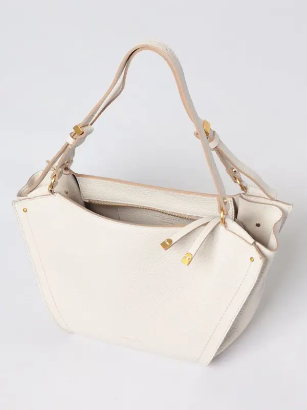 GIANNI CHIARINI Bloom Shoulder Bag In Hammered Leather