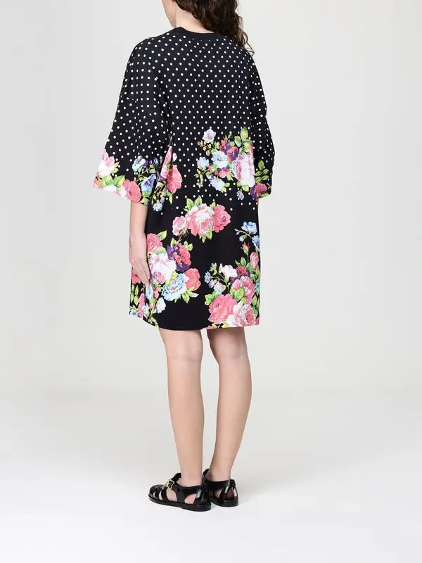 Moschino Dress With Polka Dot And Floral Print