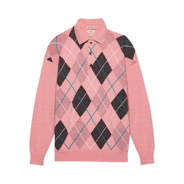 JW Anderson X Pringle Polo 'bubblegum - Pink