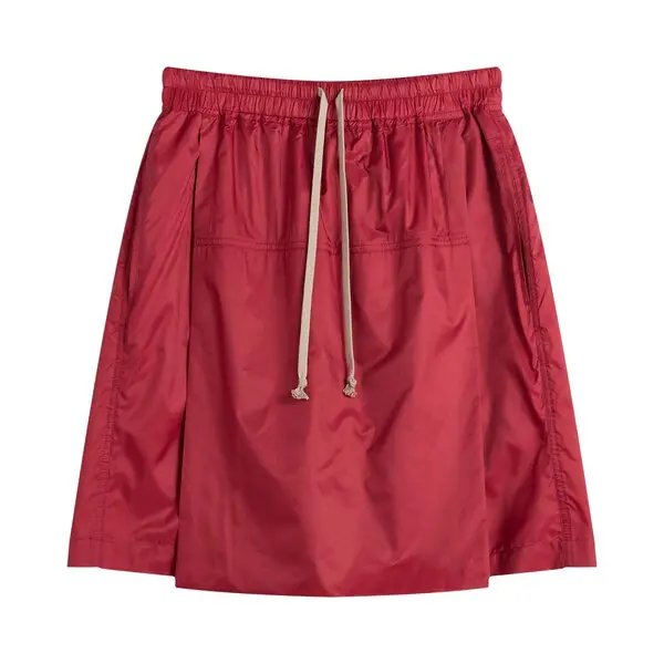 Rick Owens X Moncler Kiltshorts - Red