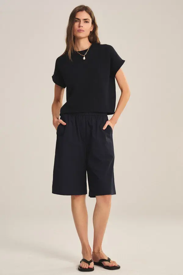 Velvet By Graham & Spencer Tomoko Short - Blue / Navy