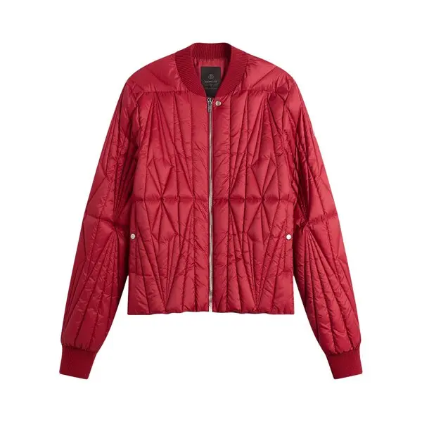 Rick Owens X Moncler Geocamo Flight Jacket 'carnelian - Red