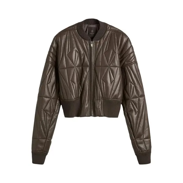 Rick Owens X Moncler Geocamo Cropped Jacket 'dark Dust - Brown