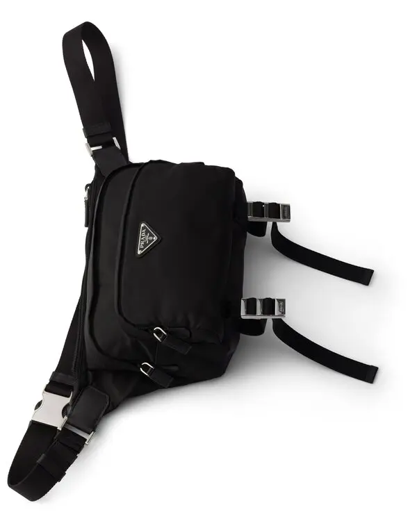 Prada Re-nylon And Leather Shoulder Bag