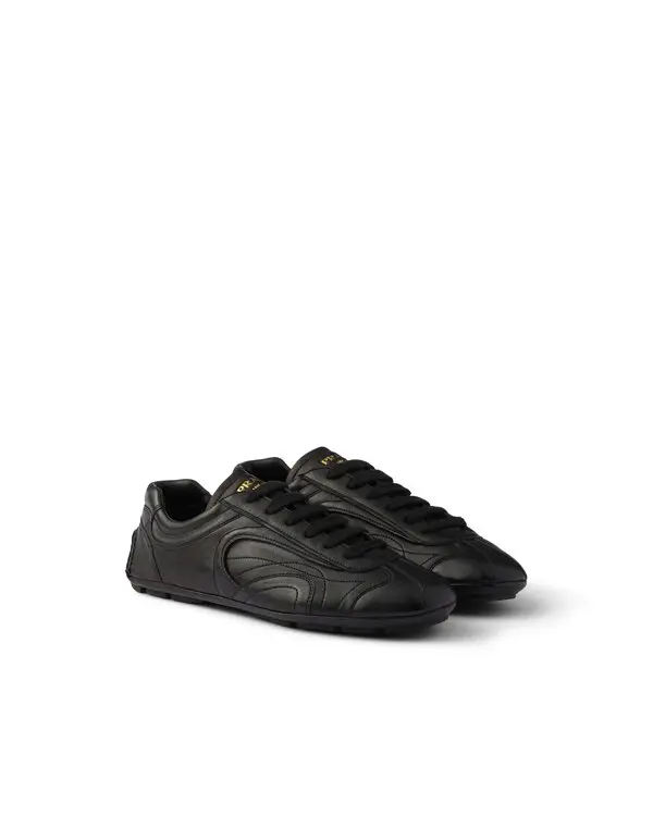 Prada Montecarlo Re-edition 2005 Nappa Leather Sneakers - Black