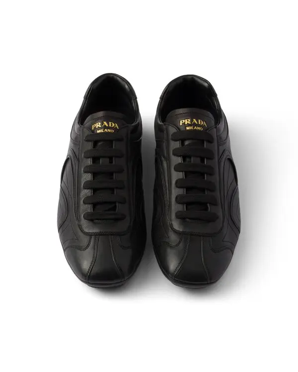 Prada Montecarlo Re-edition 2005 Nappa Leather Sneakers - Black