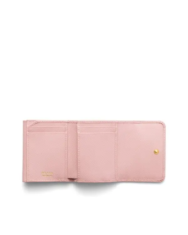 Prada Small Saffiano Leather Wallet - Pink