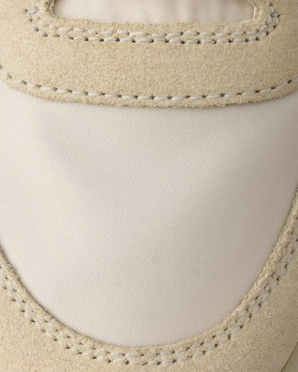 Prada Downtown Bold Re-nylon And Suede Sneakers - Neutral