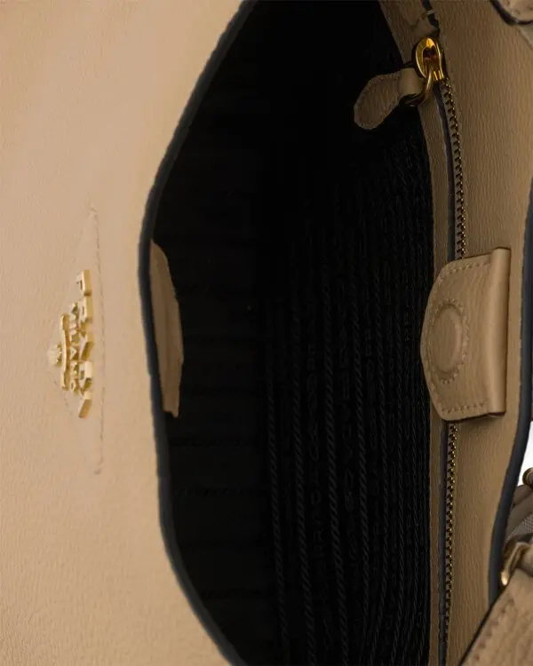 Prada Medium Leather Shoulder Bag - Neutral