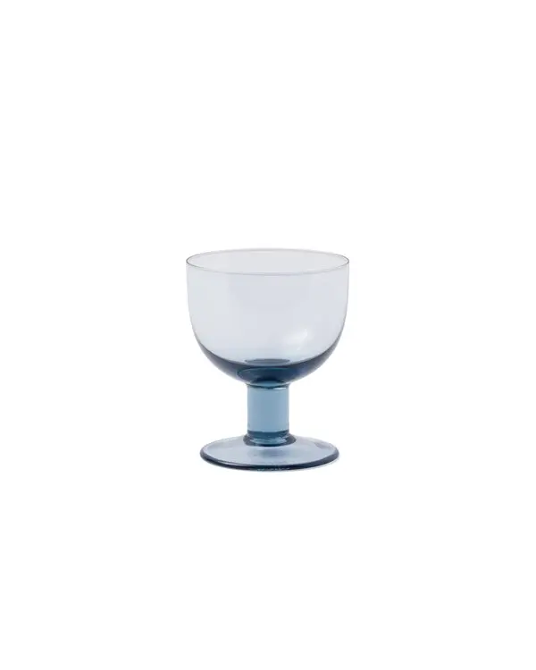 Prada Set Of Two Crystal Water Glasses Plinth - Blue
