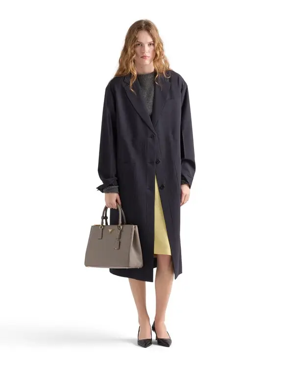 Prada Galleria Large Saffiano Leather Tote - Grey