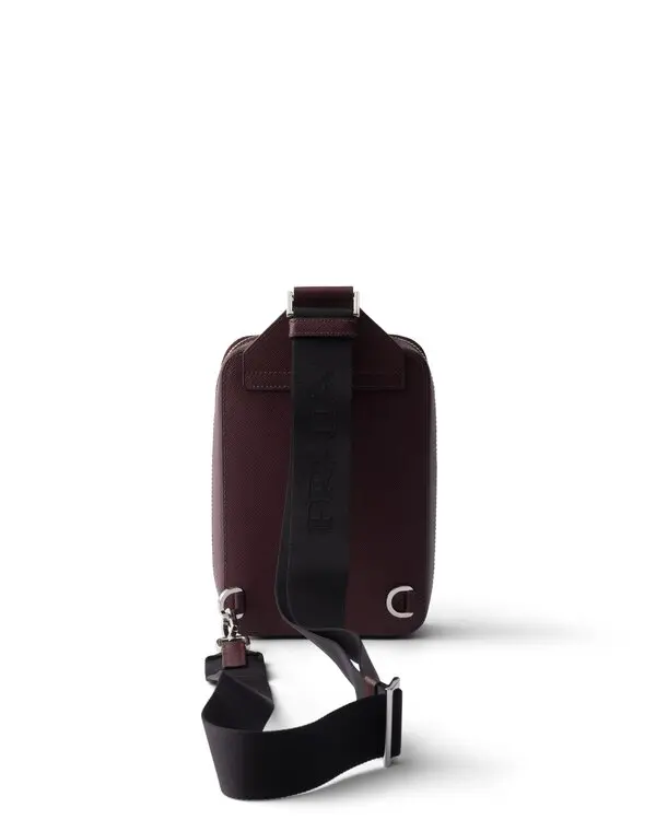 Prada Brique Saffiano Leather Bag - Red