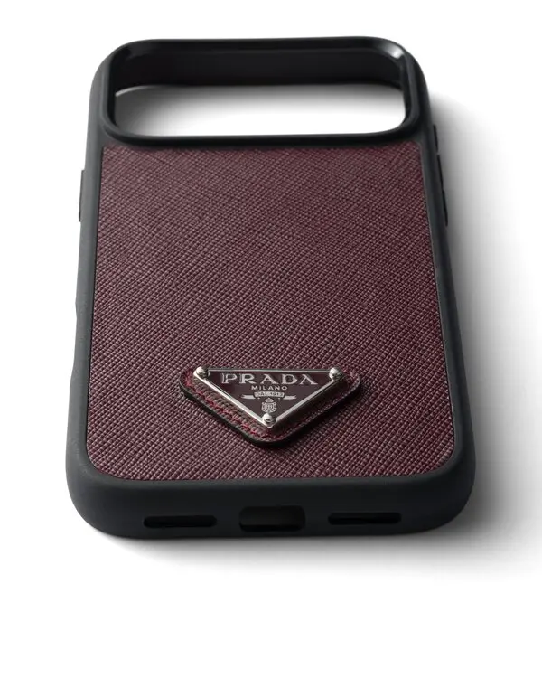 Prada Saffiano Leather Case For Iphone 17 Pro Max