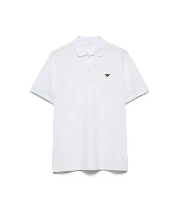 Prada Piqué Polo Shirt - White