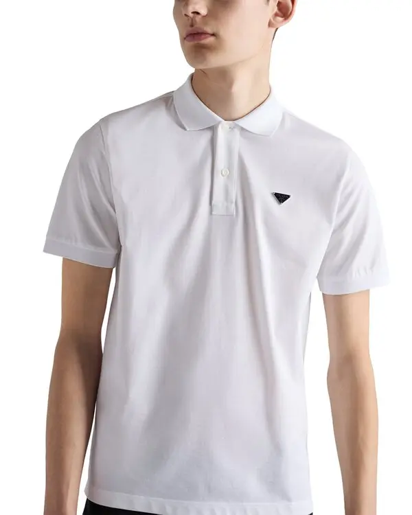 Prada Piqué Polo Shirt - White