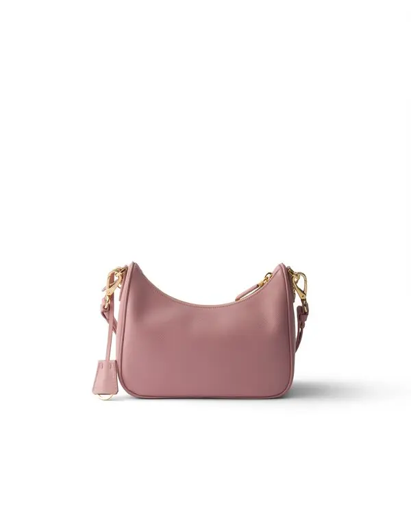 Prada Re-edition Mini Saffiano Leather Bag - Pink